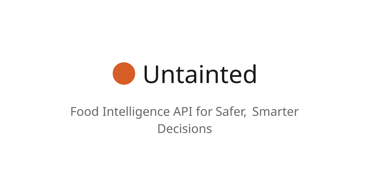 Untainted: Hyper-Personalized Food Intelligence for Platforms